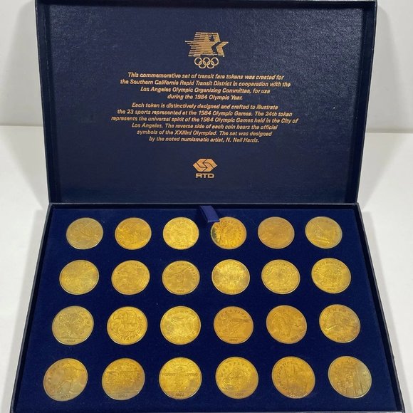 Vintage | Accents | Vintage 984 Los Angeles Olympics Rtd Transit Fare ...